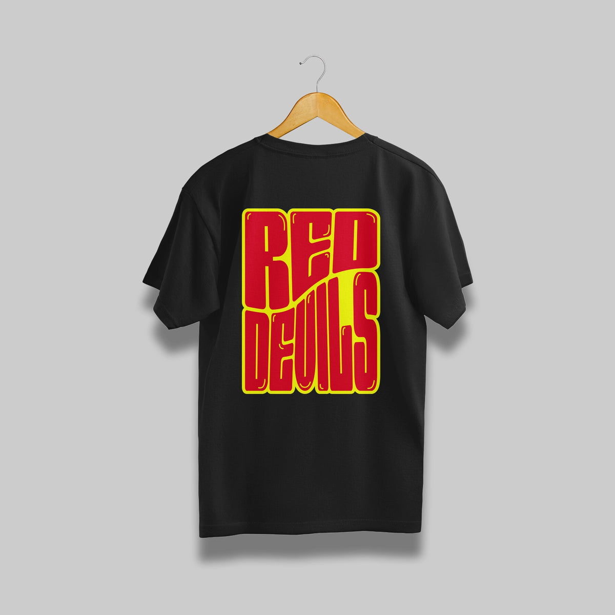 Red Devils Manchester United Oversized Tshirt Black 1minfootball